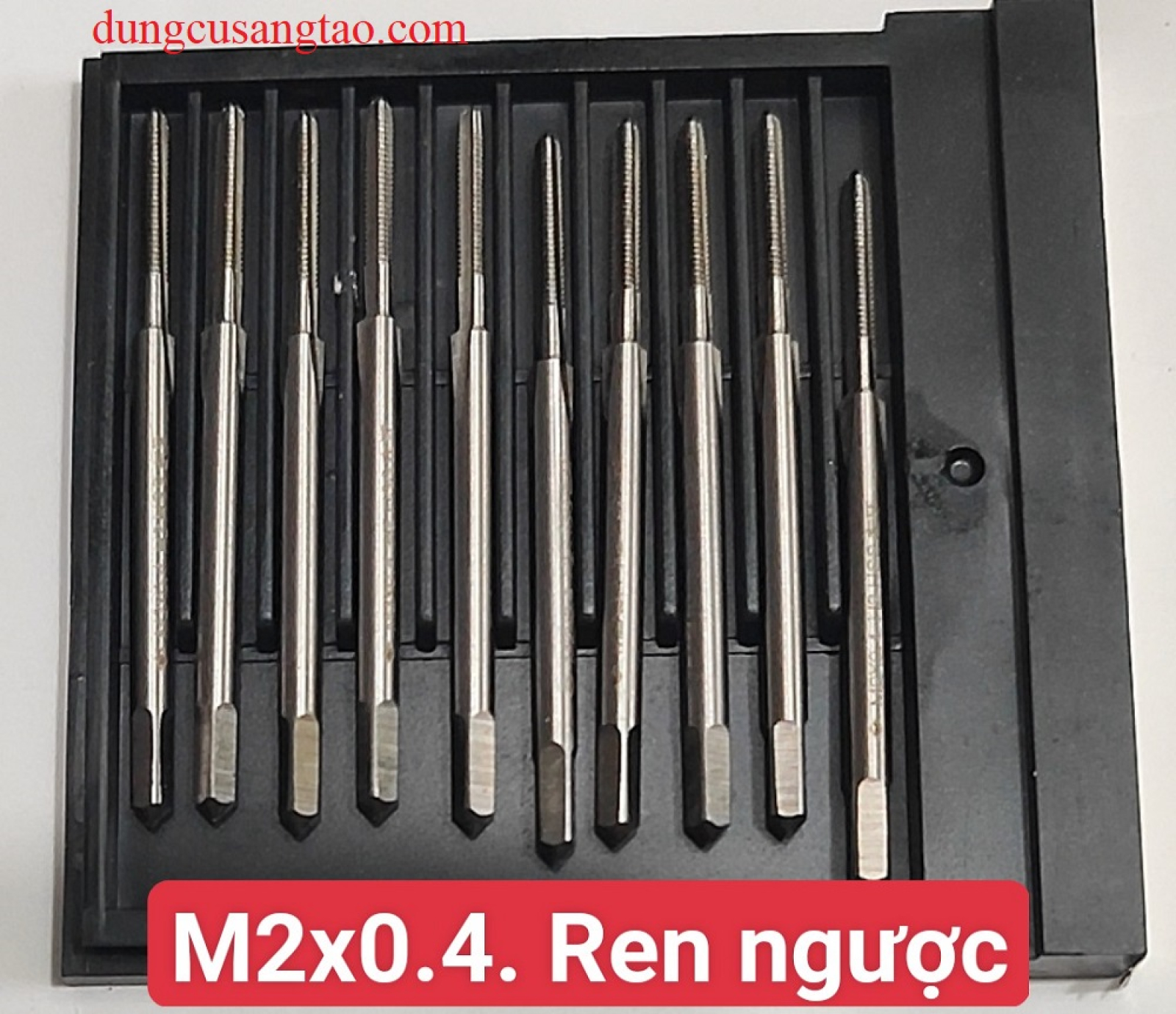 Mũi taro ren ngược, taro ren trong M2 M2.5 M3 M4 M5 M6 bằng thép HSS 6542 (H2)