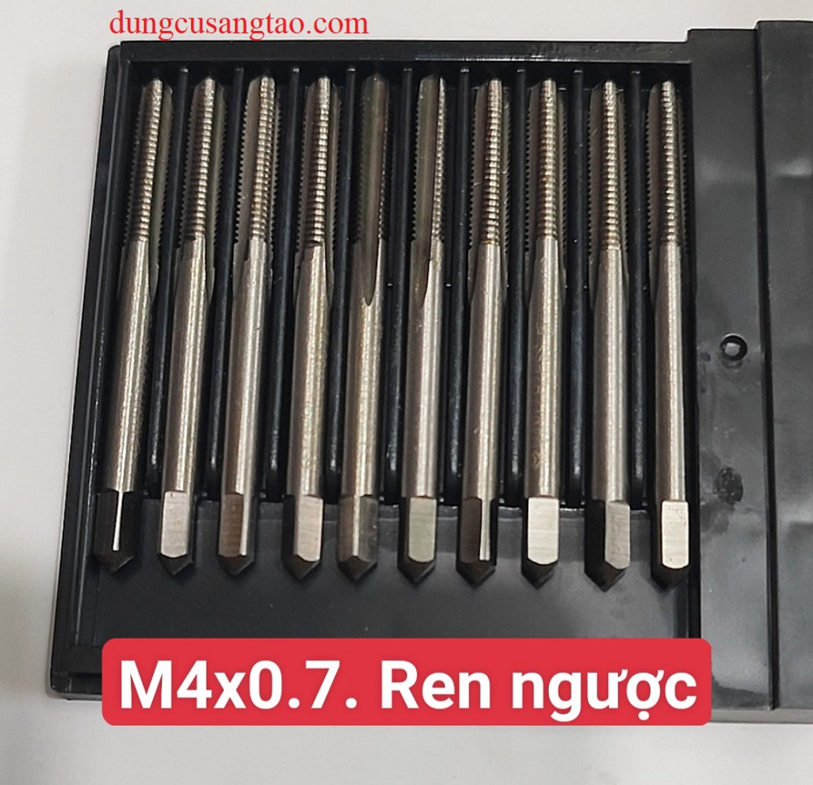 Mũi taro ren ngược, taro ren trong M2 M2.5 M3 M4 M5 M6 bằng thép HSS 6542 (H2)