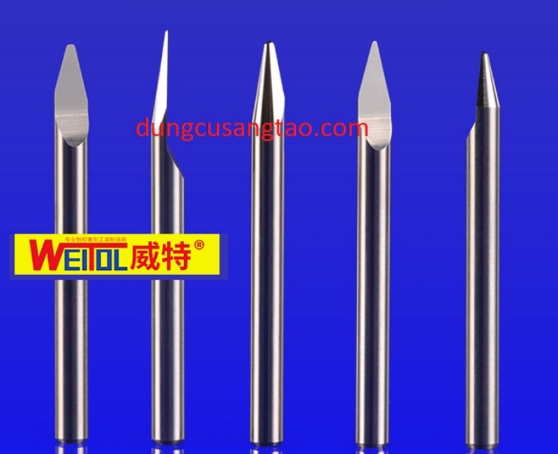 Dao cắt CNC V3 đầu tròn Metal Weitol NYJS3