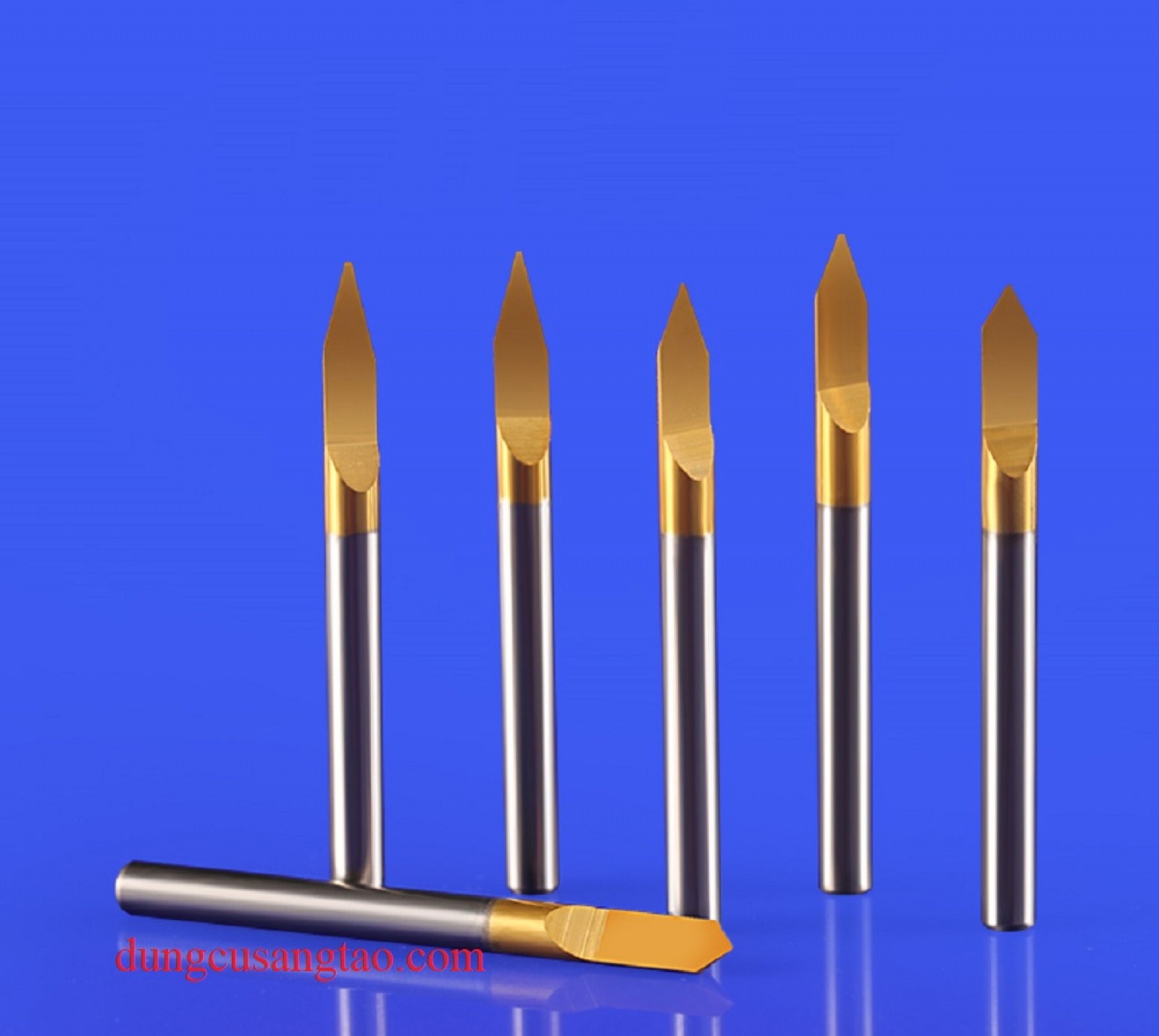 Dao V3 thép vonfram phủ titan cán 3.17mm chuyên khắc sắt, thép không rì ...